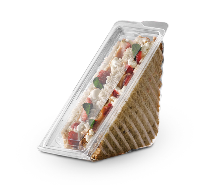 Contenedor Porta Sandwich Triangular CJx200 | Total Full Pack